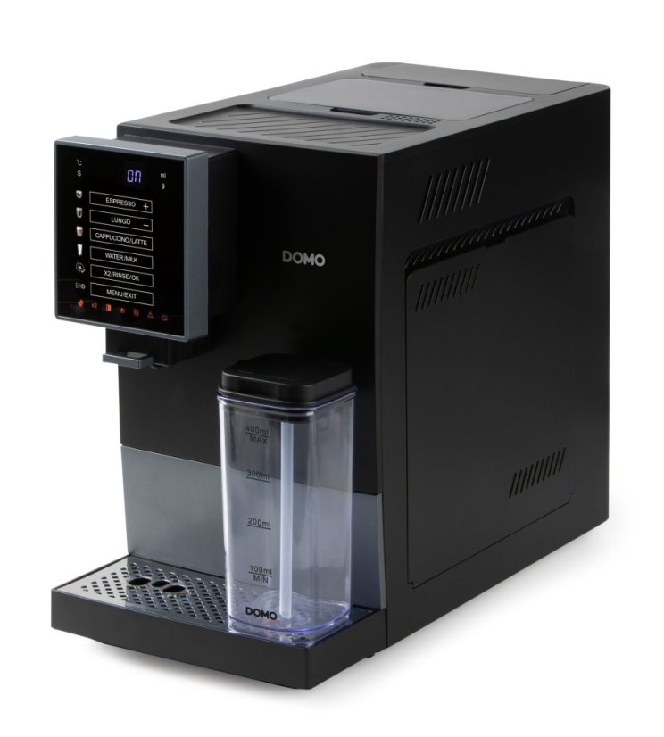 Automatický Espresso kávovar - černo šedý - Outlet - DOMO DO744K/B ...